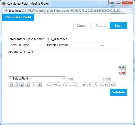 Yellowfin BI | How do I calculate and show the differences of each row within the same column?